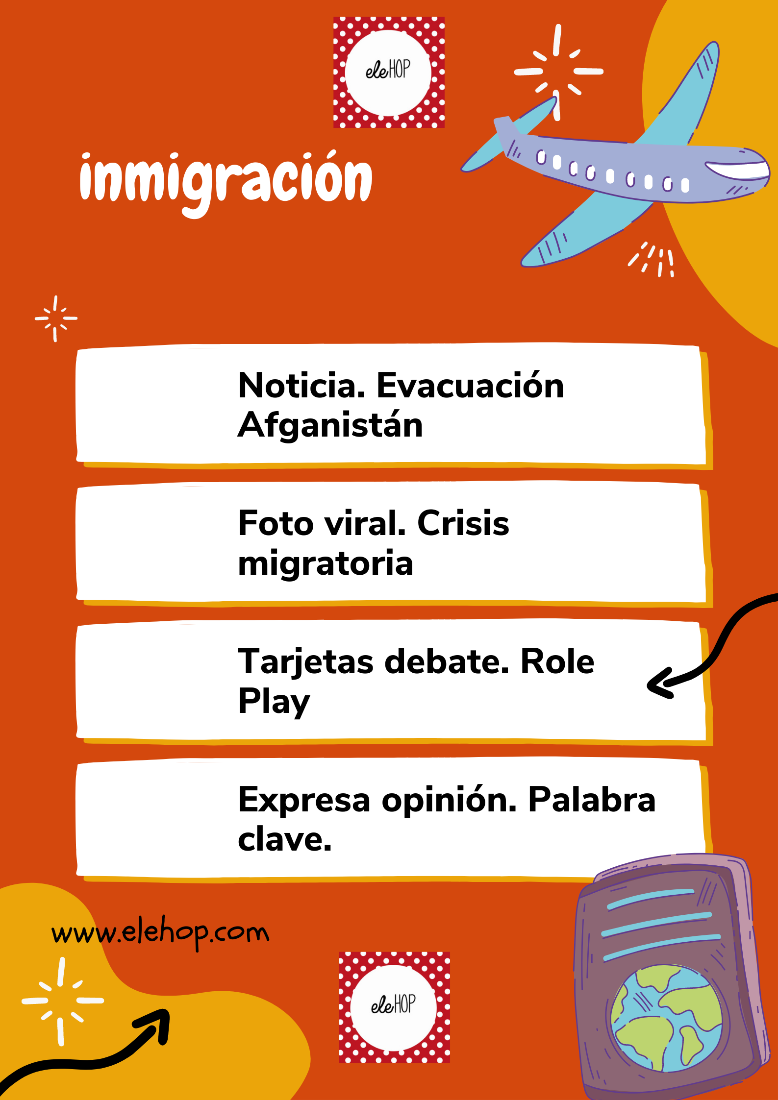 Cuadernillo para conversar sobre inmigración en A-level – Elehop